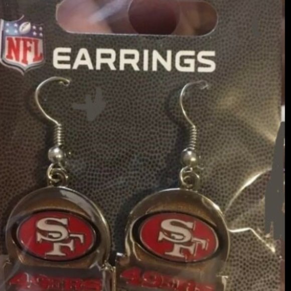 Aminco | Jewelry | Nfl San Francisco 49ers Dangle Earrings | Poshmark